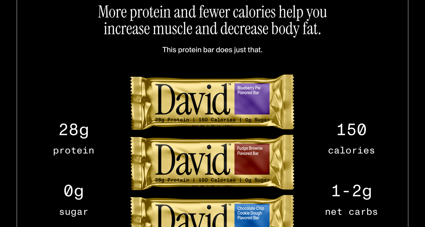 David protein bars - Fonts In Use